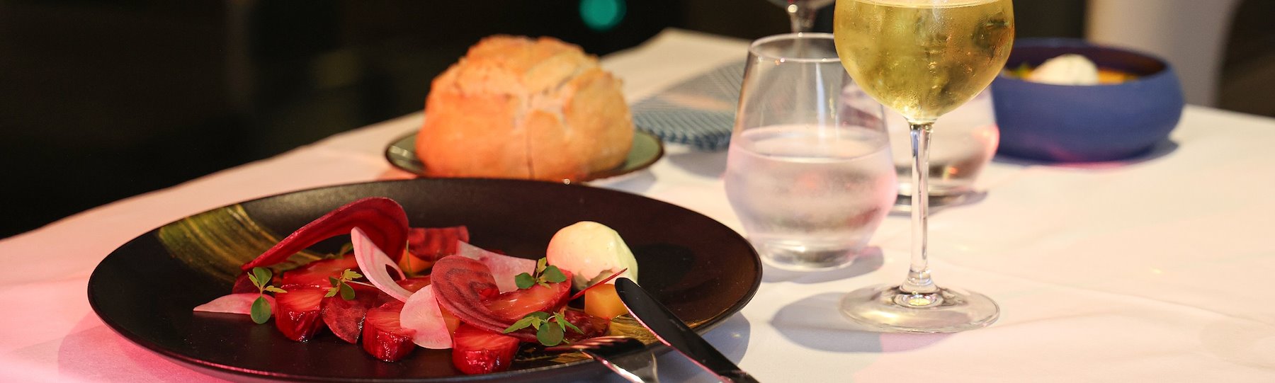 Menus of Le Latitude Bar at Le Meridien Nice, French Riviera